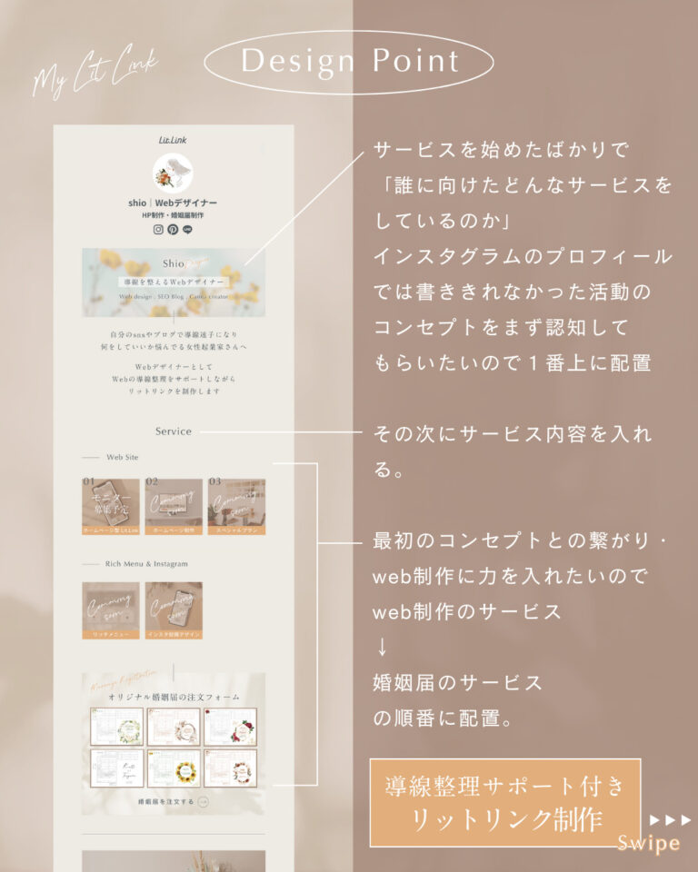 集客までの導線を整えるhp型リットリンク制作のポイント|私のデザインブログ